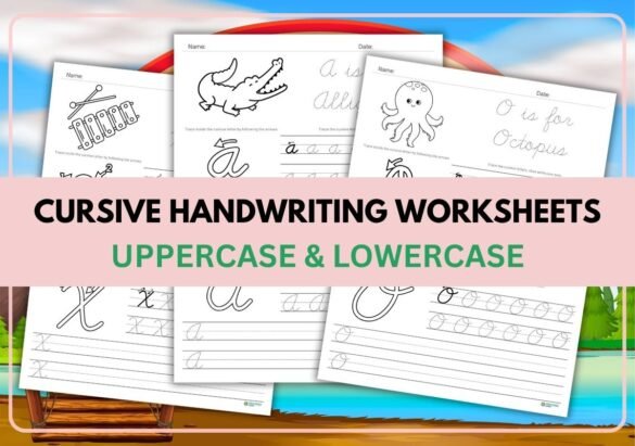 28 Cursive Handwriting Worksheets A To Z | Free Printable PDF