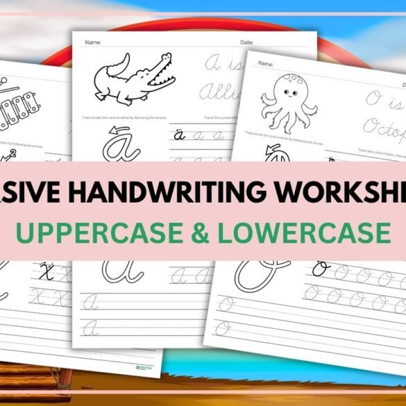 28 Cursive Handwriting Worksheets A To Z | Free Printable PDF