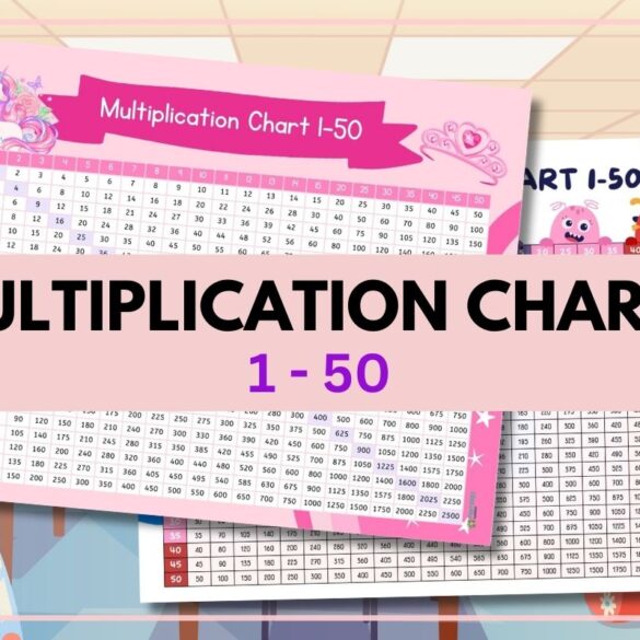 Multiplication Chart 1-50 | Free Printables PDF