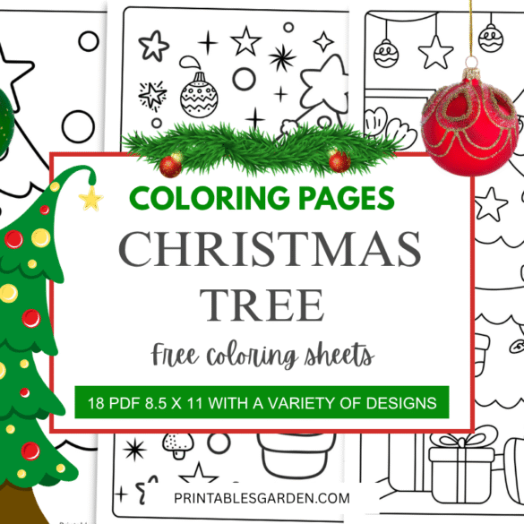 Free Christmas Coloring Sheets Printable PDF