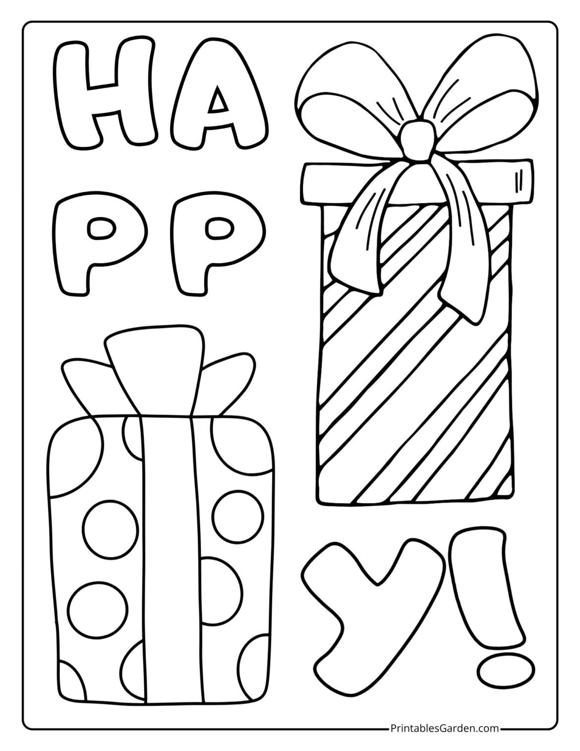 Free Christmas Presents Coloring Pages PDF Printables
