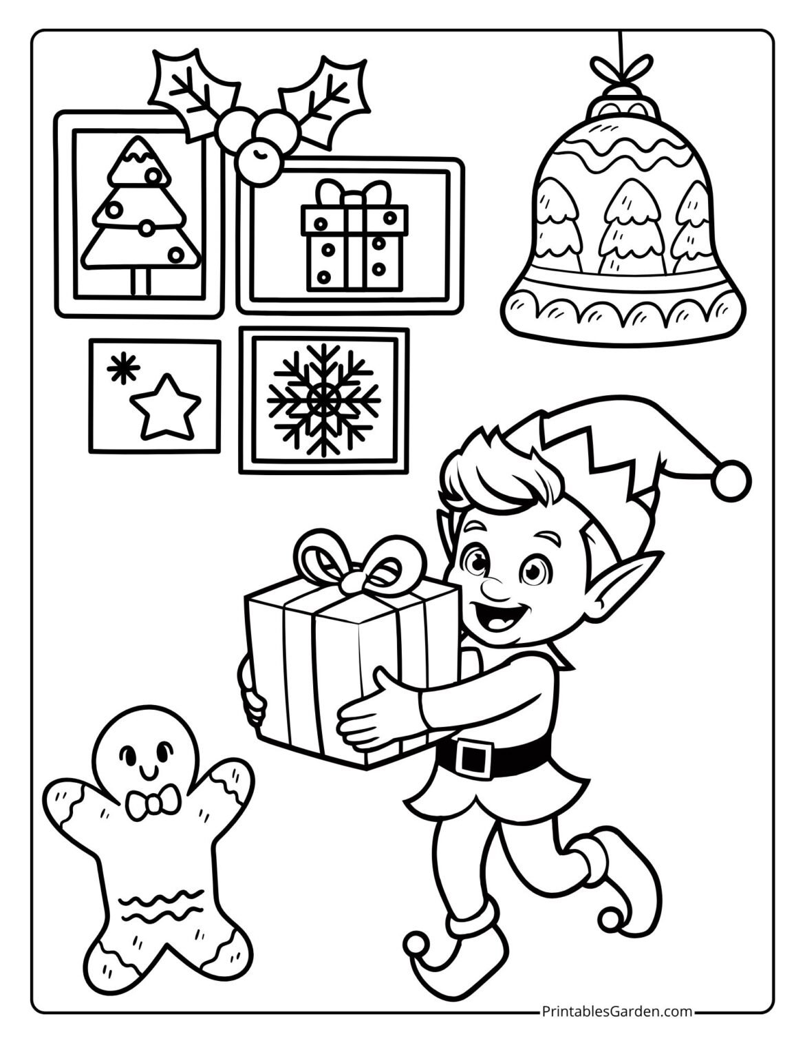 22 Free Christmas Elf Coloring Pages Printable PDFs