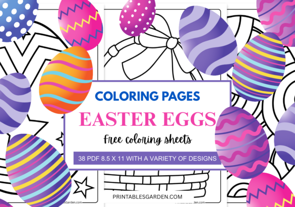 Free Easter Egg Coloring Pages Printable PDFs